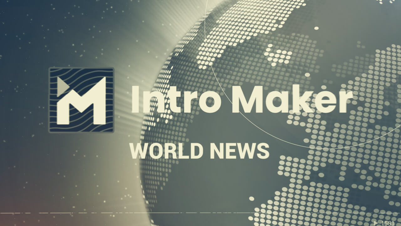 Vintage World News Logo - Intro Maker