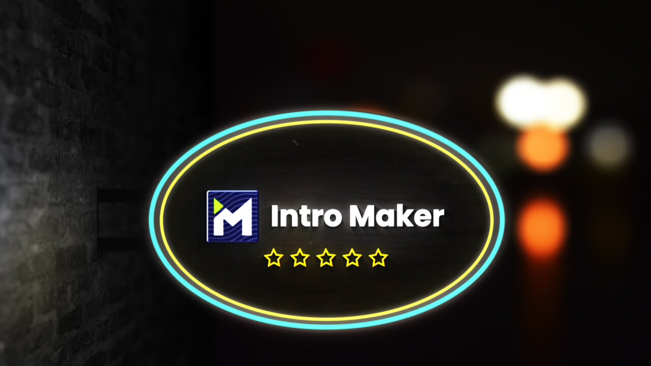 Neon Sign Logo - Intro Maker