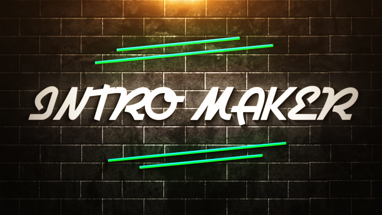 Retro Neon Text - Intro Maker