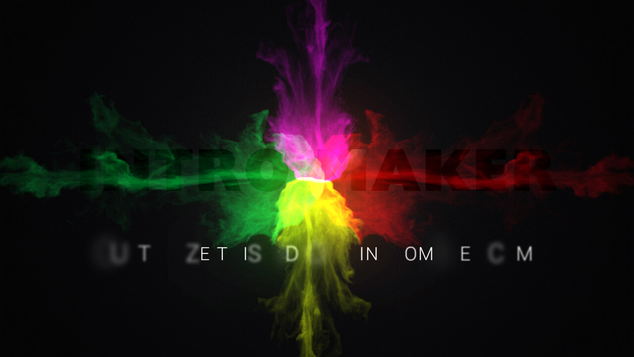 Colorful Smoke Text - Intro Maker